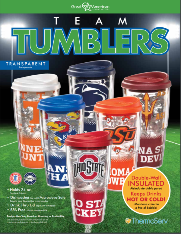 Tumbler Fundraiser for BOA Trip to Toledo