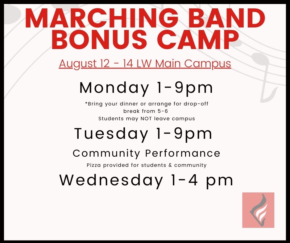 Bonus Camp | Week of Aug 12 – 16